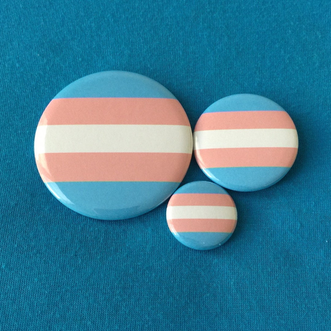 Transgender Trans Classic Pride Flag Pin Badge Pinback Button ~ 1" Pin ...