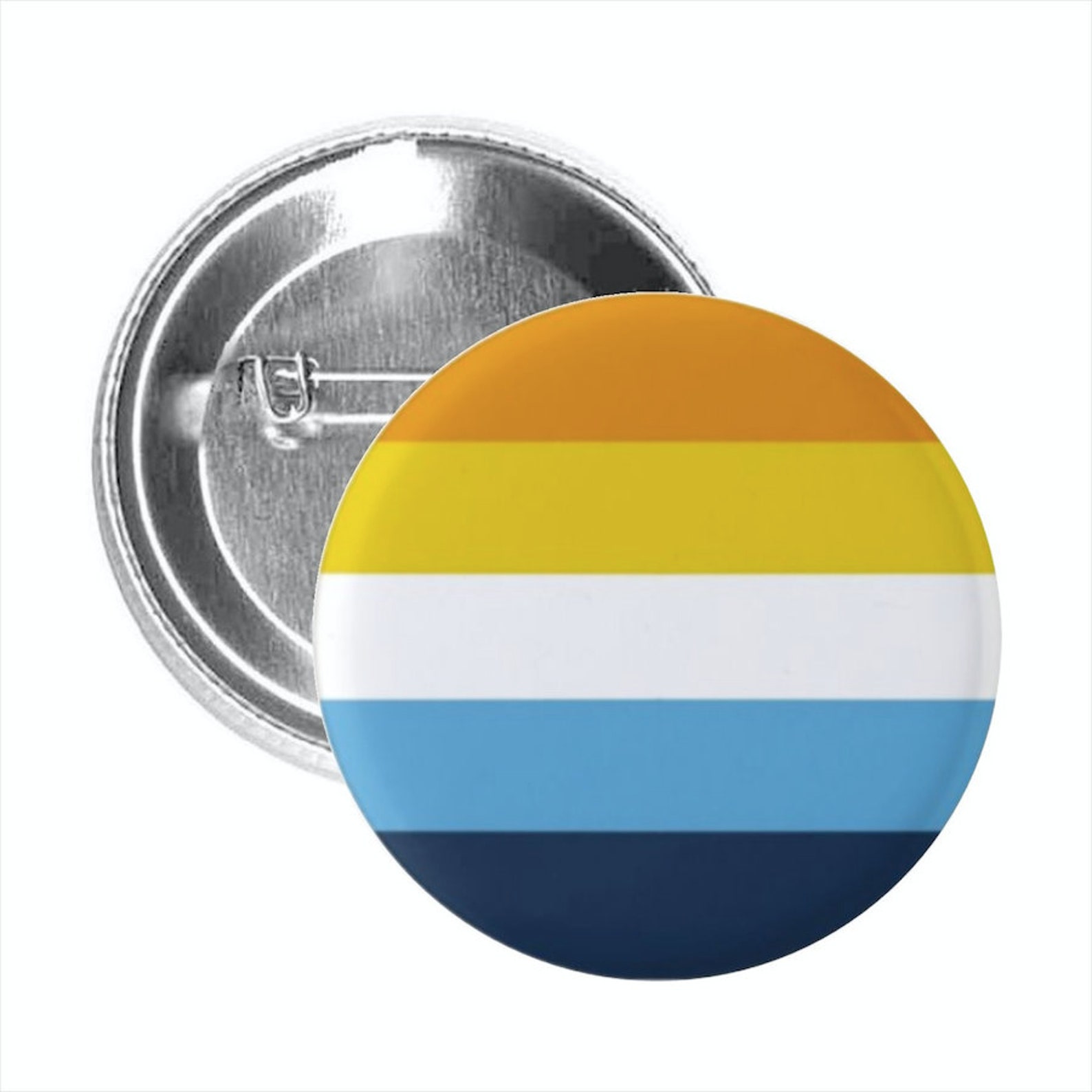 Aroace Aro Ace Pride Flag Pin Round Circle Button 1 Pin 1.5 Pin 2.25 ...