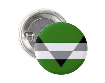 Aroace Aro Ace Pride Flag Pin Round Circle Button 1 Pin 1.5 Pin 2.25 ...