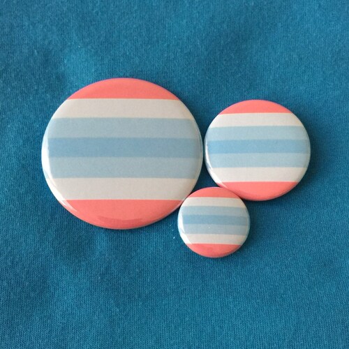 Transgender Trans Classic Pride Flag Pin Badge Pinback Button - Etsy
