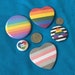 Aroace Aro Ace Pride Flag Pin Round Circle Button 1 - Etsy