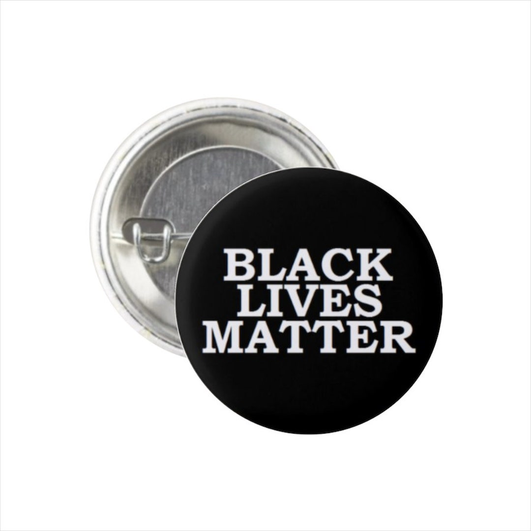 Black Lives Matter BLM Pride Flag Pin Round Circle Button ~ 1" Pin 1.5 ...