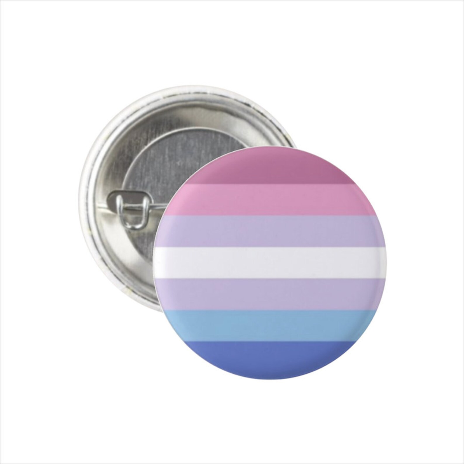 Bigender Pride Flag Pin Round Circle Button ~ 1" Pin 1.5" Pin 2.25" Pin ...