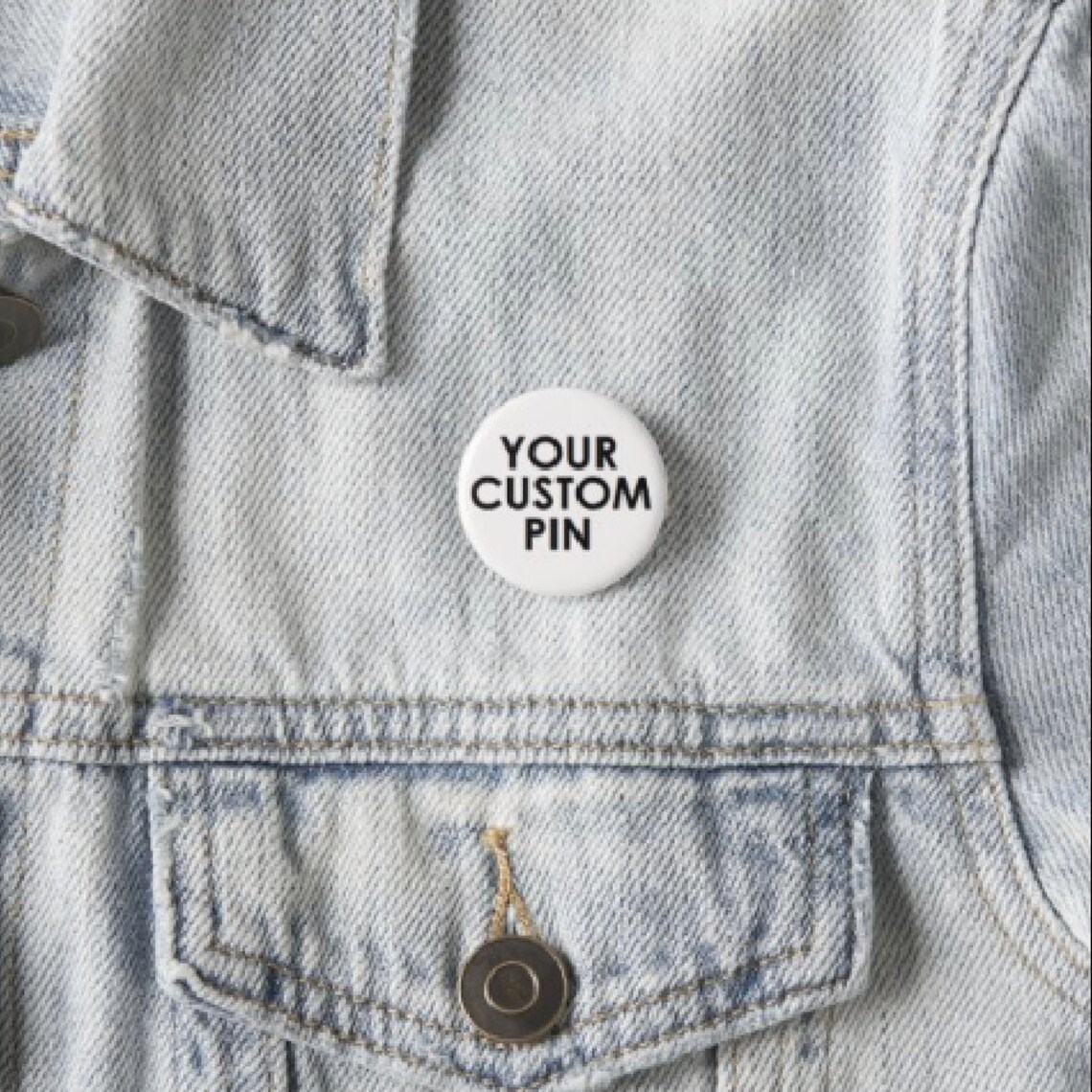 Your CUSTOM Pin Badge Round Circle Pinback Button 1 - Etsy