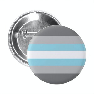 Demi Boy Pride Flag Pin Round Circle Button ~ 1" Pin 1.5" Pin 2.25" Pin ...