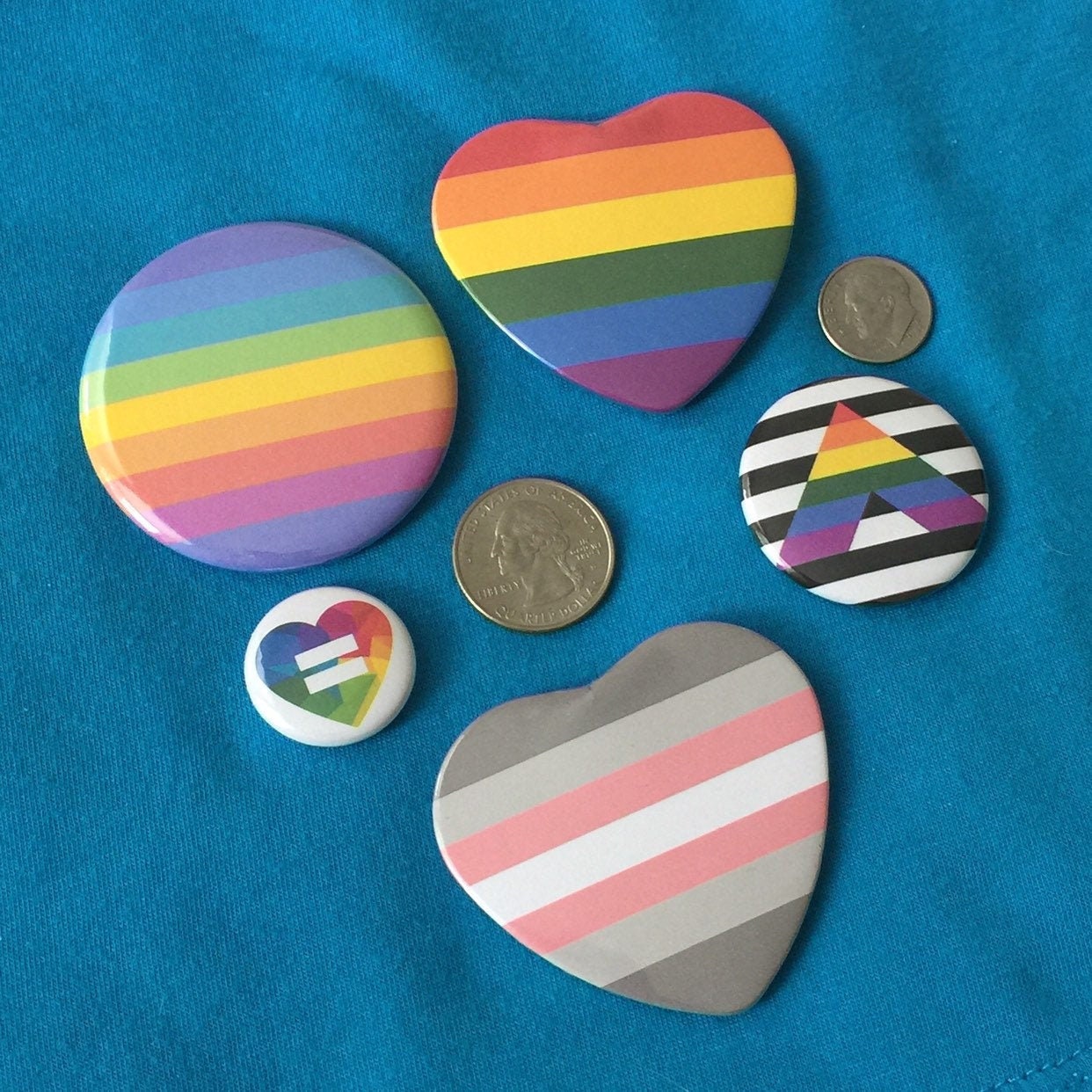 Transgender Trans Classic Pride Flag Pin Badge Pinback Button - Etsy