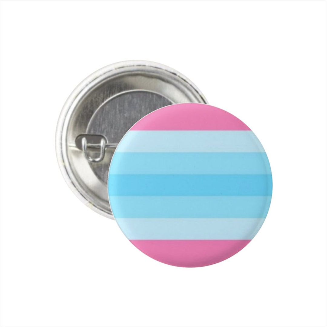 Transmasculine Trans Man Pride Flag Pin Round Circle Button ~ 1" Pin 1. ...