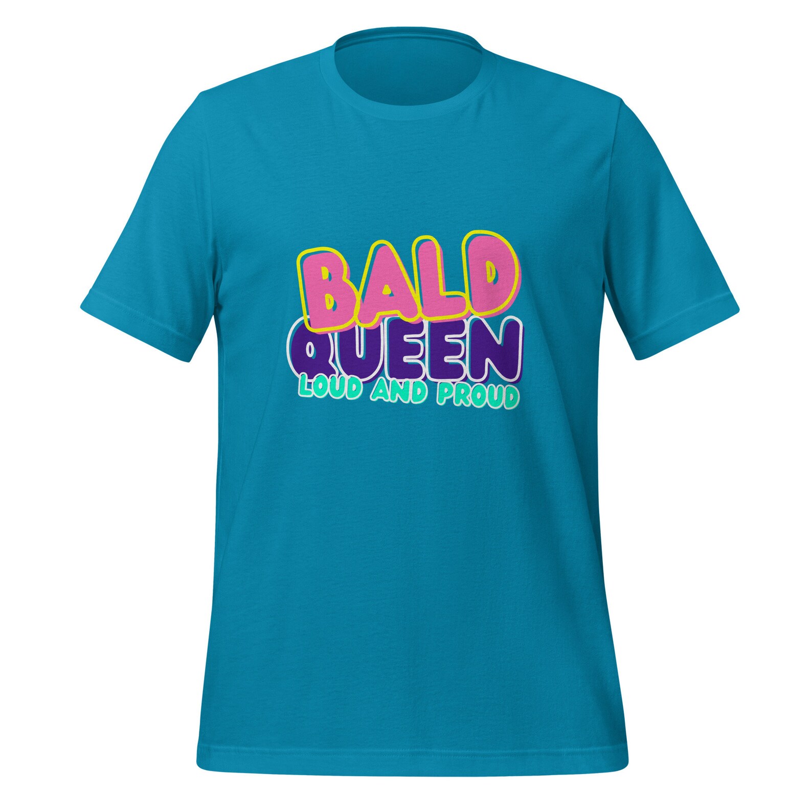 Bald Queen Loud and Proud, Tees for Bald Women, Alopecia Awareness ...