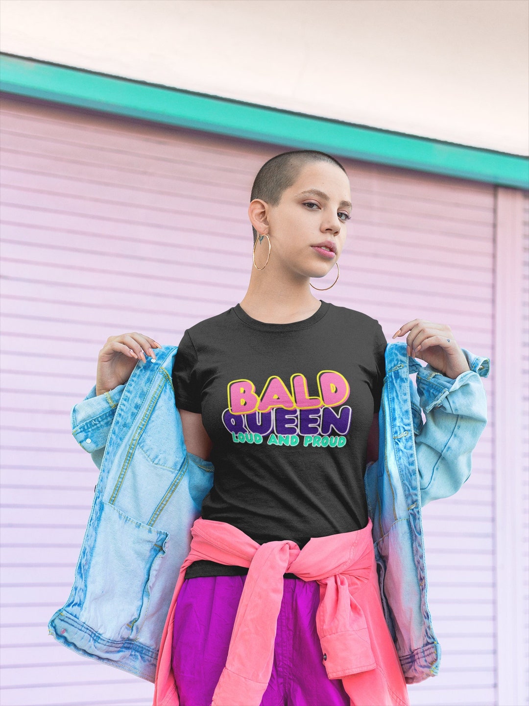 Bald Queen Loud and Proud, Tees for Bald Women, Alopecia Awareness ...