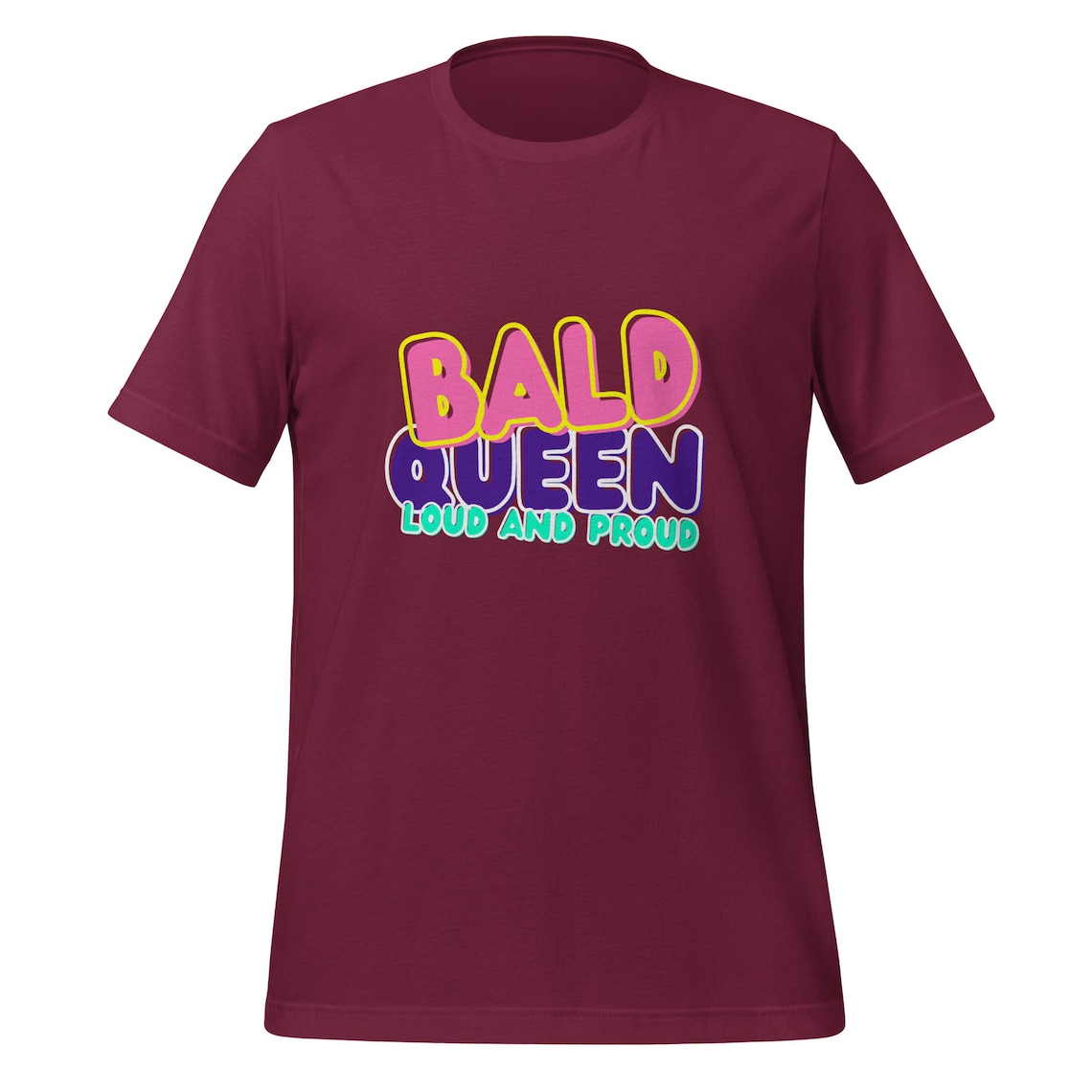 Bald Queen Loud and Proud, Tees for Bald Women, Alopecia Awareness ...