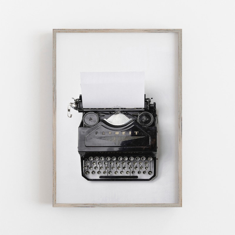 Typewriter Print - Etsy