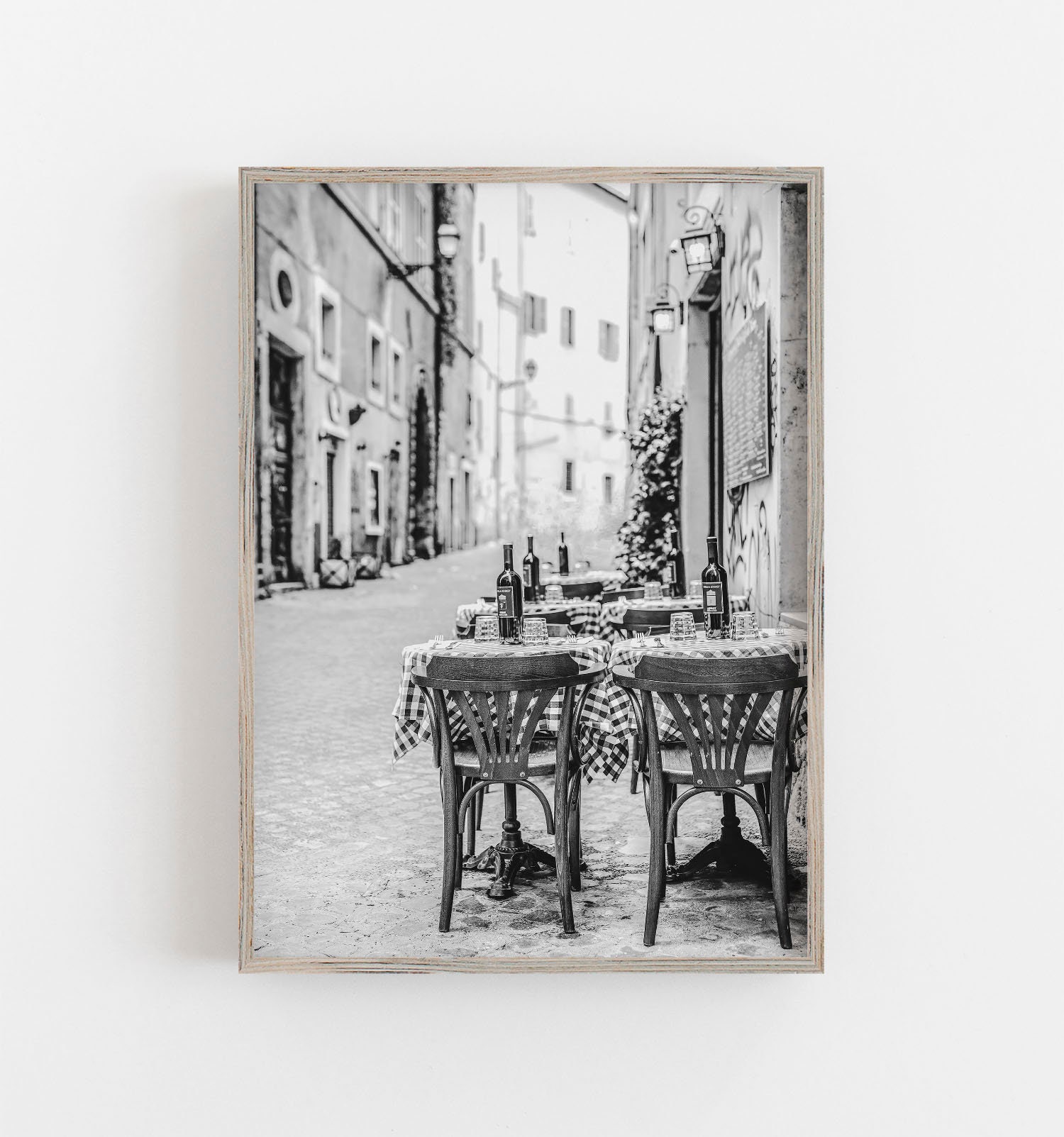 Italy Cafe Print: Black and White Photography (digital Download) - Etsy