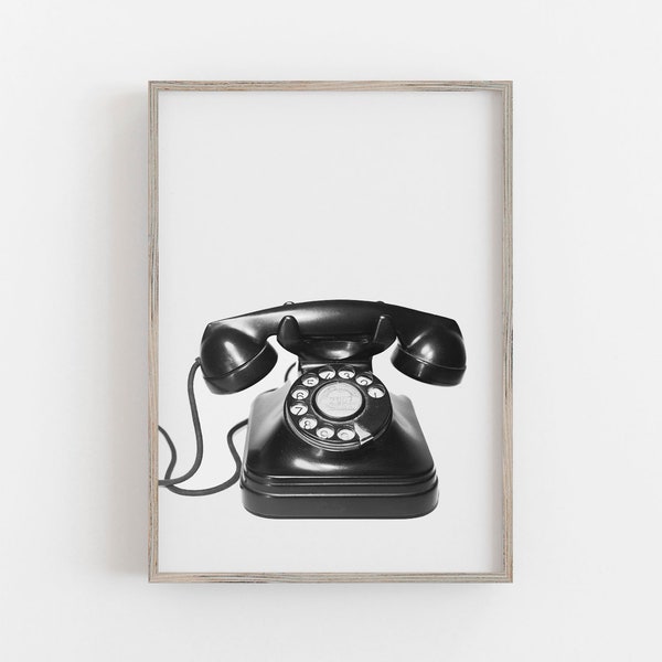 Telephone Print - Etsy