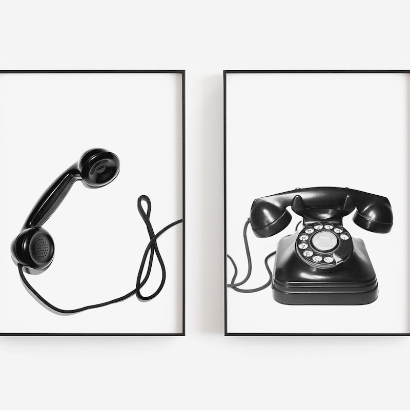 Telephone Print - Etsy