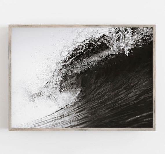 Big Wave Print Ocean Print Coastal Wall Art Beach Wall Art - Etsy España