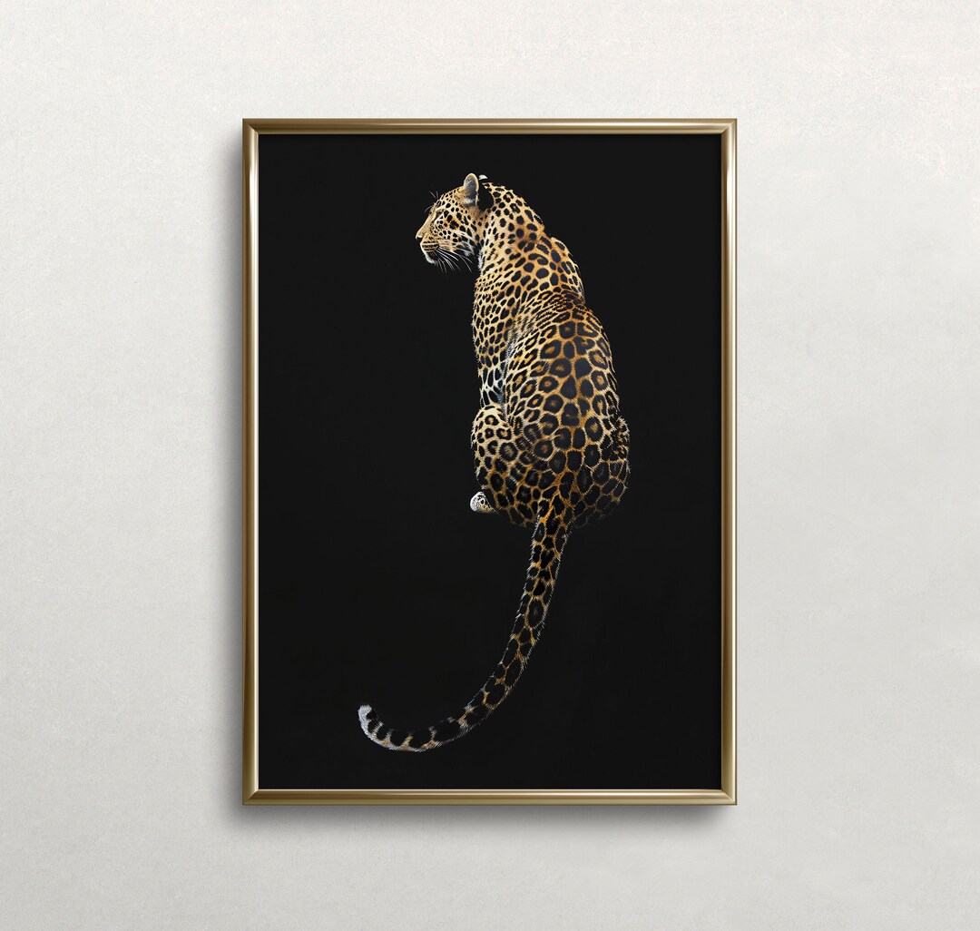 Leopard Print: Dark Moody Cheetah Wall Art (digital Download) - Etsy