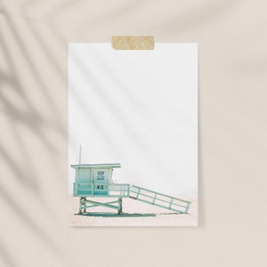 Lifeguard Hut Print, Beach Wall Art, Coastal Wall Decor, Lifeguard ...