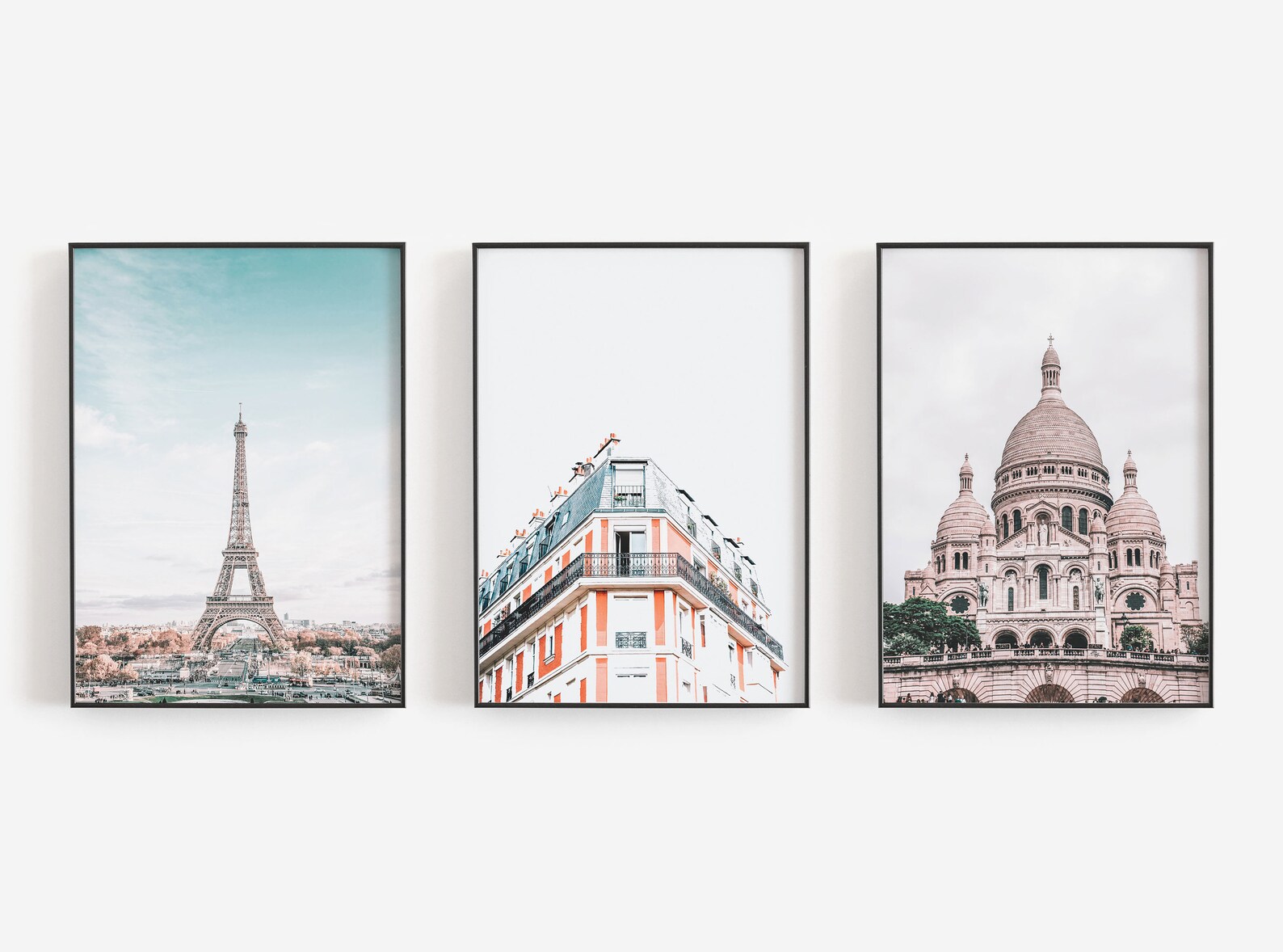 Paris Prints Set of 9 Prints Paris France Wall Art Pastel - Etsy Australia