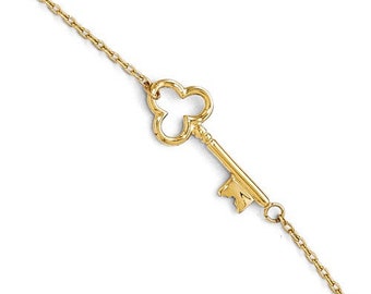 Anklet With Key - Etsy