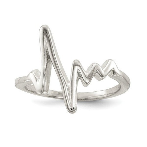 Heartbeat Ring - Etsy