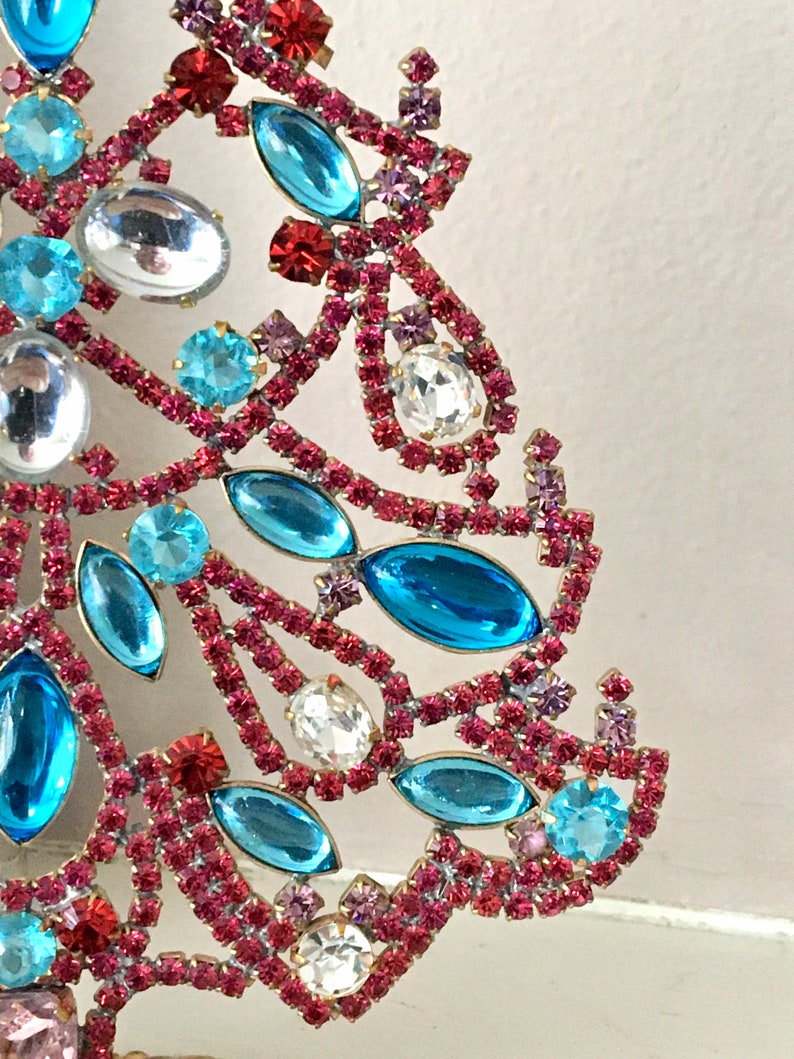 Large 8 Czech Rhinestone Tree Vintage Rhinestone Tree - Etsy