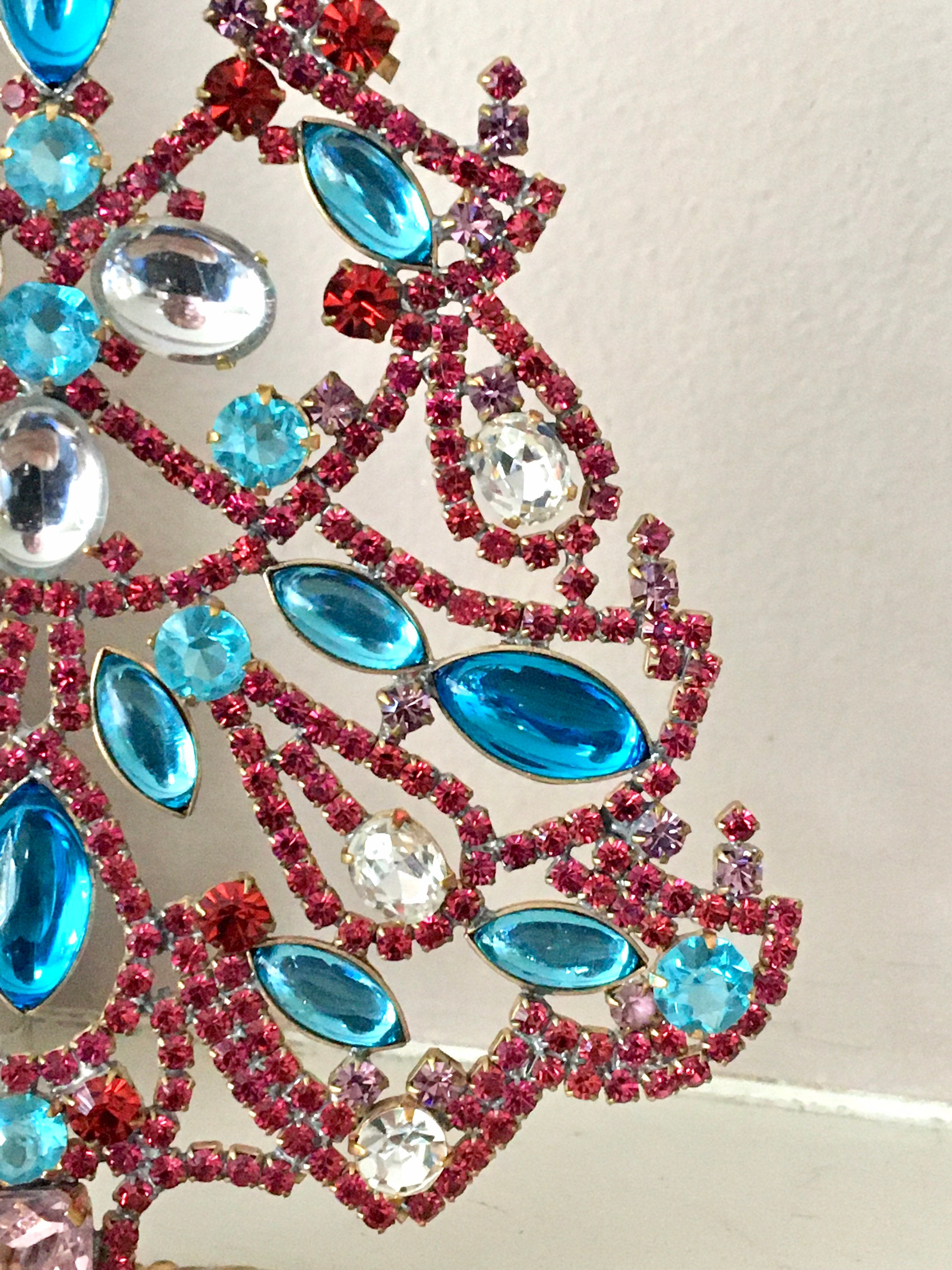 Large 8 Czech Rhinestone Tree Vintage Rhinestone Tree - Etsy