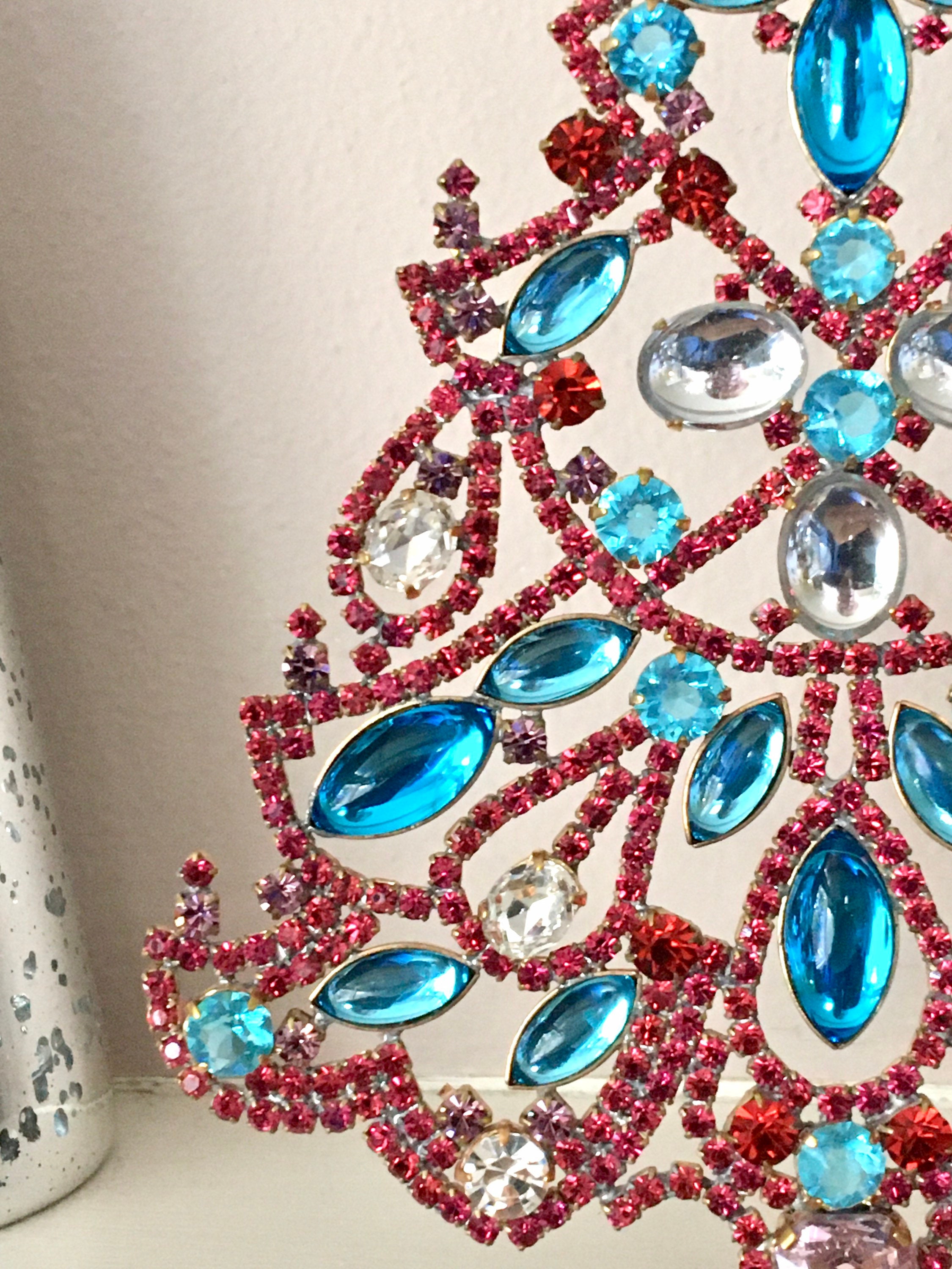 Large 8 Czech Rhinestone Tree Vintage Rhinestone Tree - Etsy