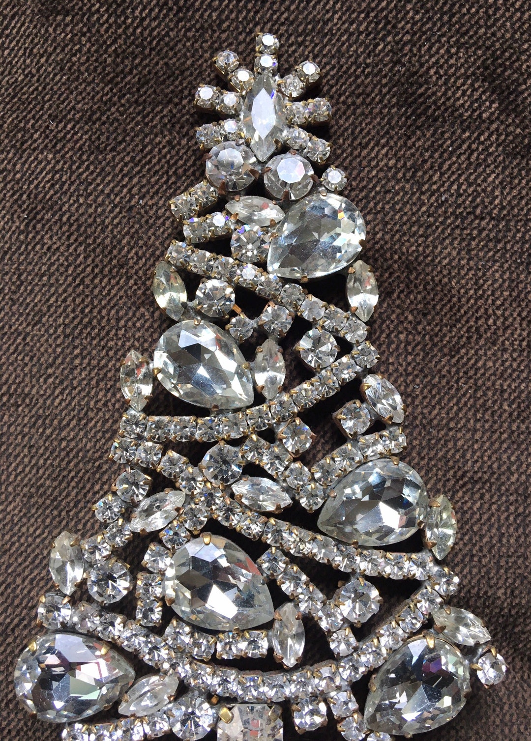 5 Czech Rhinestone Tree Vintage Rhinestone Tree Vintage - Etsy