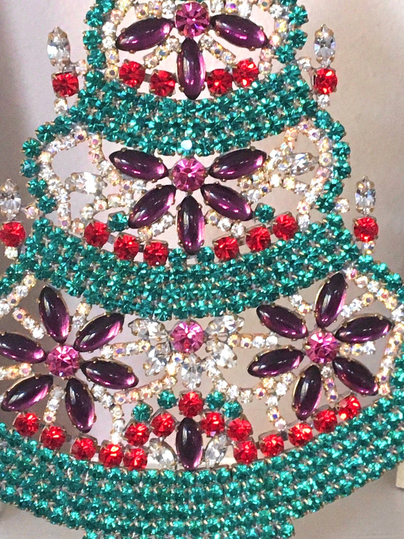 Large 8.25 Czech Rhinestone Tree Vintage Rhinestone Tree - Etsy