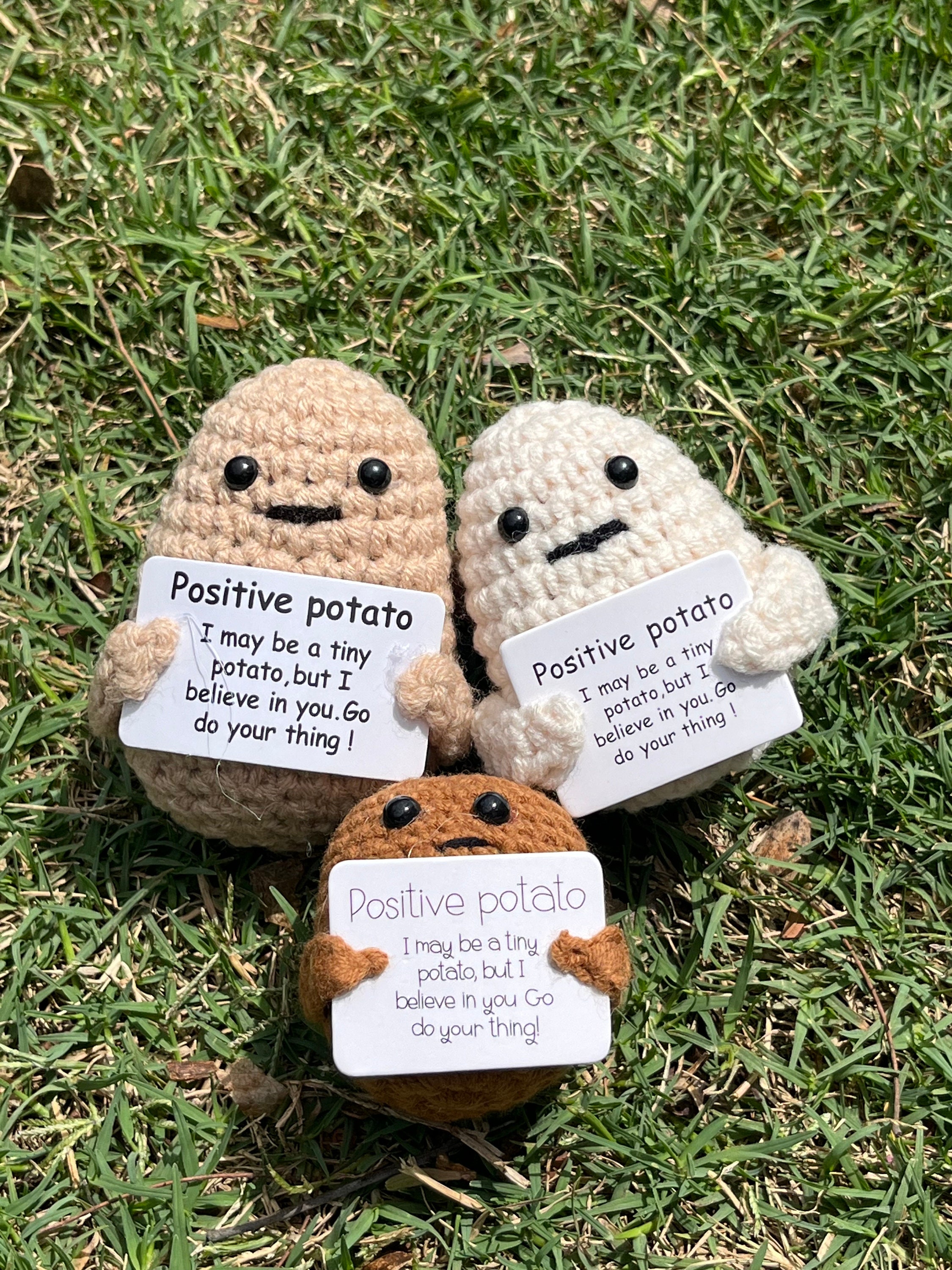 Handmade Crochet Positive Potatoes Family Spread Positivity - Etsy ...