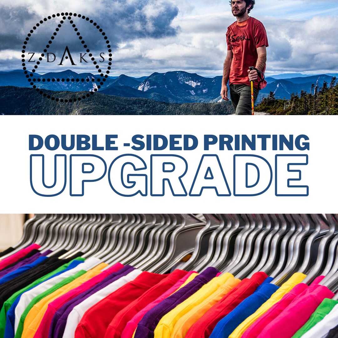 Double Sided T Shirt Printing Upgrade, T Shirt Printed on Both Sides ...