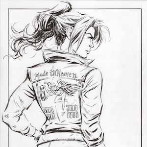 Claire Redfield - Made in Heaven - Resident Evil 2 Original Art Sketch ...