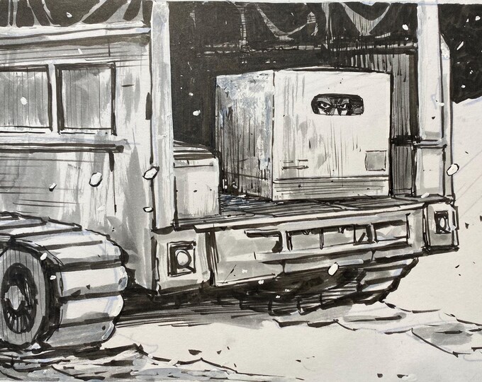 Solid Snake Box Travel: Metal Gear Solid Original Art Sketch 6 X 9 - Etsy