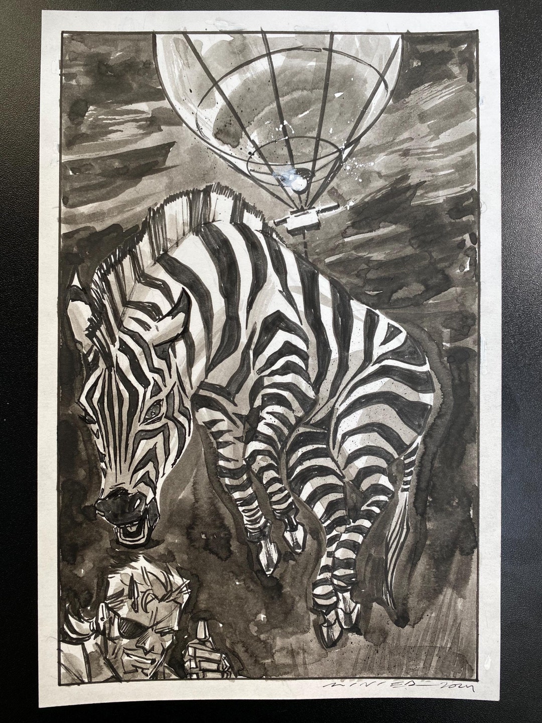 INKTOBER 2024 DAY 4 // EXOTIC: Zebra Metal Gear Solid Inspired Ink ...