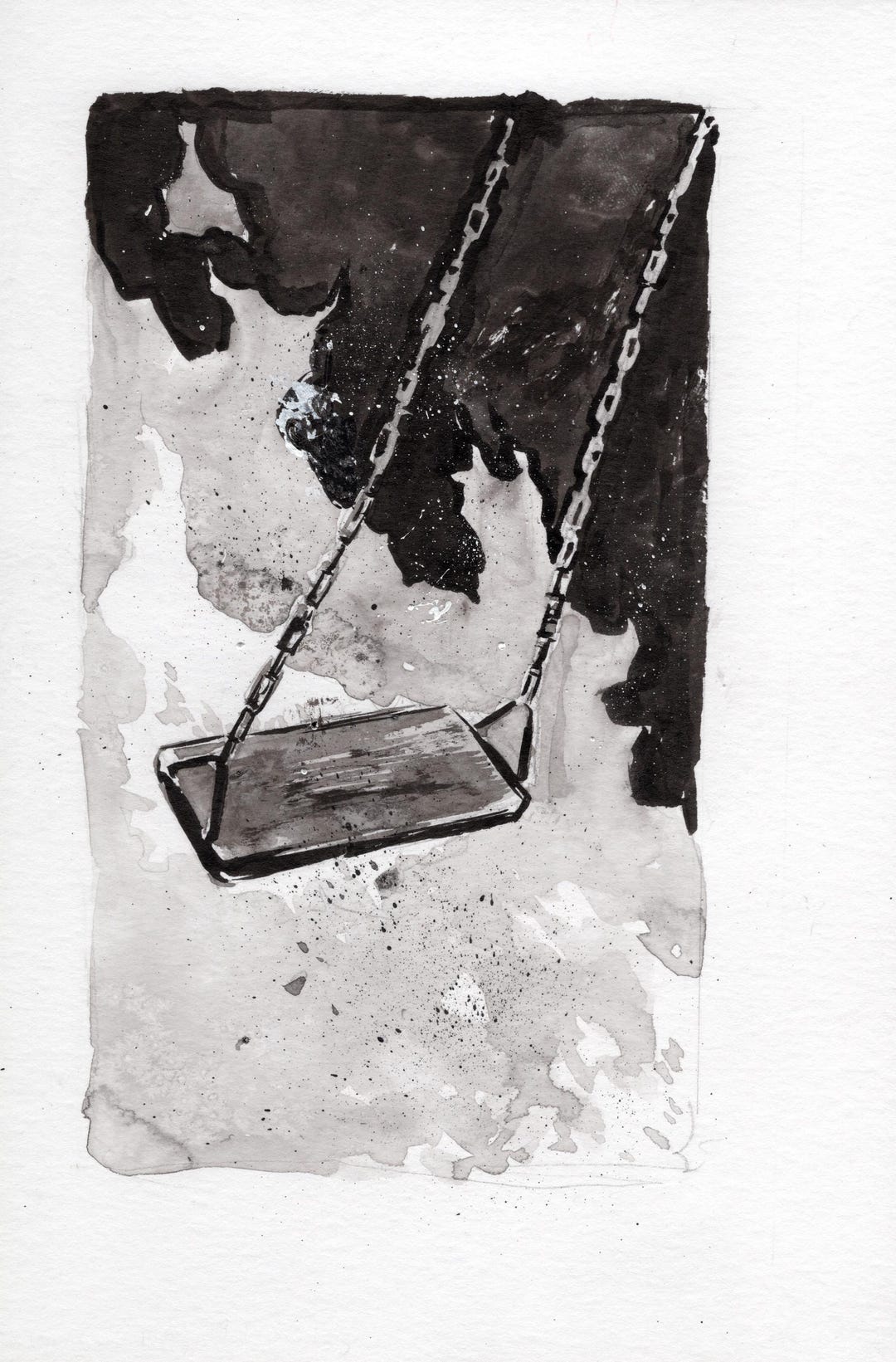 Terminator 2: Judgment Day / Burning Swing Original Art Ink Sketch 6” X ...