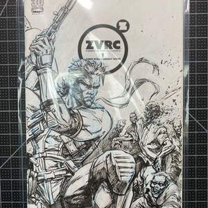 Solid Snake Vs. Zombies Original Art Comic Book Sketch Wrap-around ...