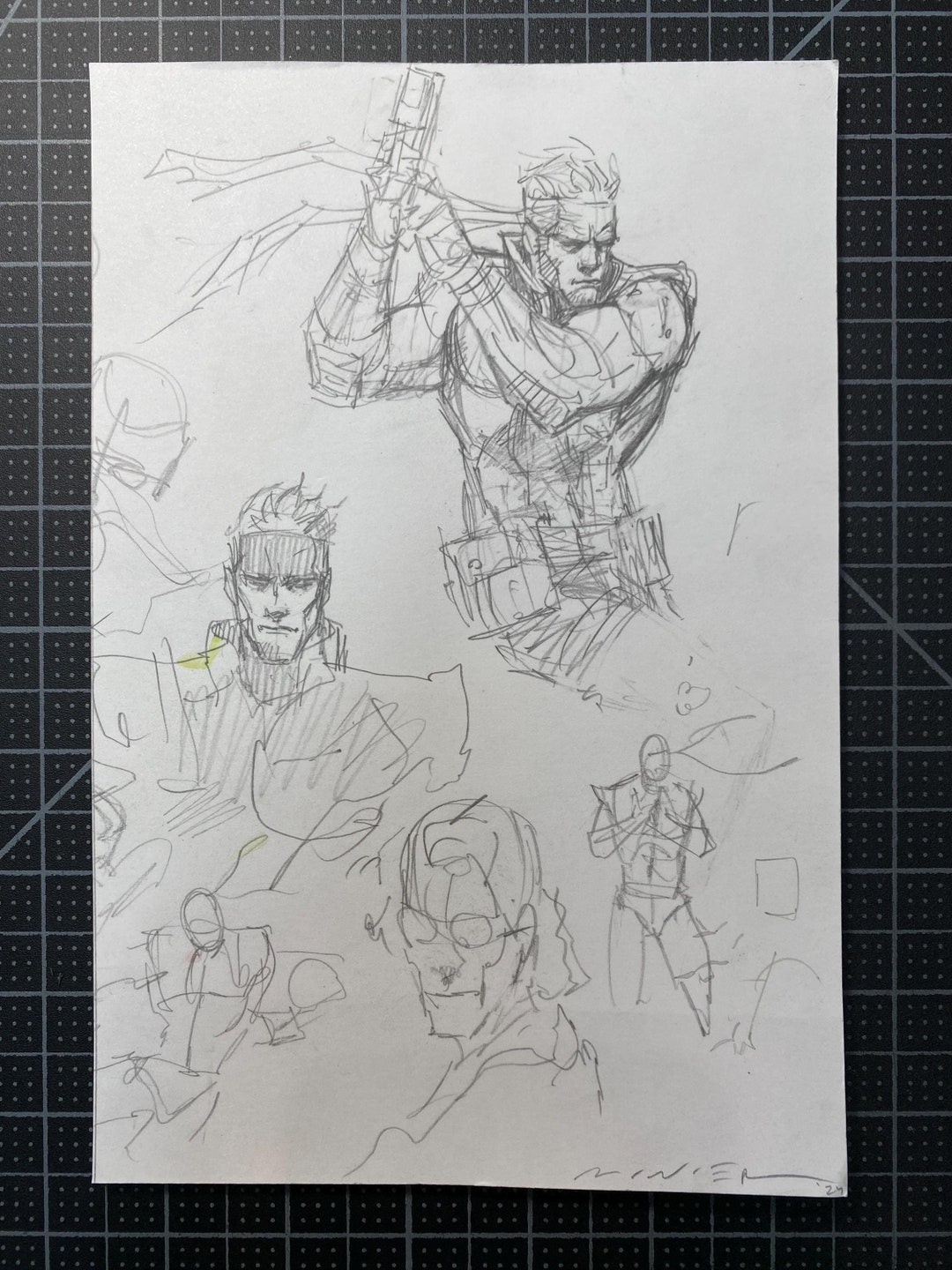 Solid Snake Doodles: Metal Gear Solid Quick Sketches 6” X 9” - Etsy