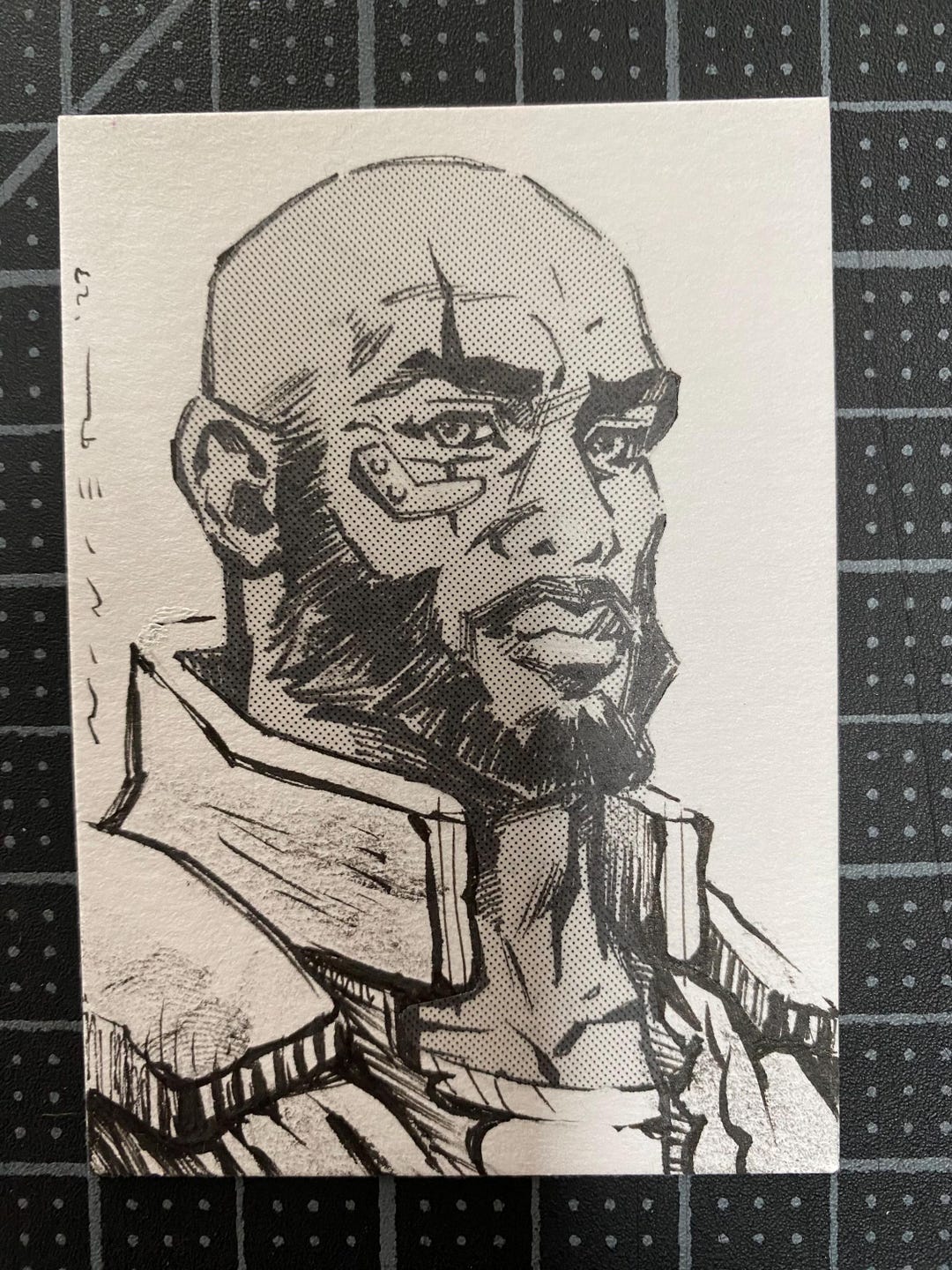Jet Black - Cowboy Bebop Sketch Card 2.5" X 3.5" - Etsy