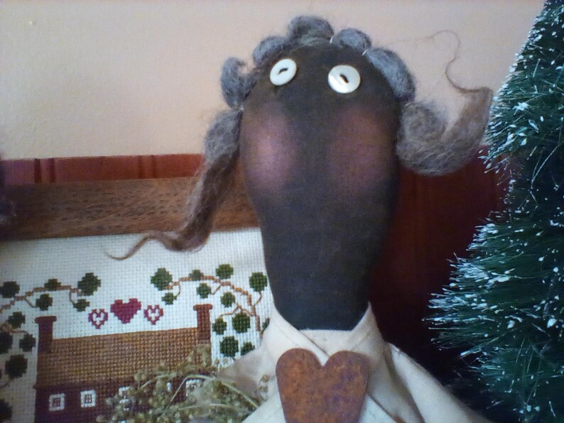 Set of Two Primitive Prairie Sisters Scented Folkart Rag Dolls With ...