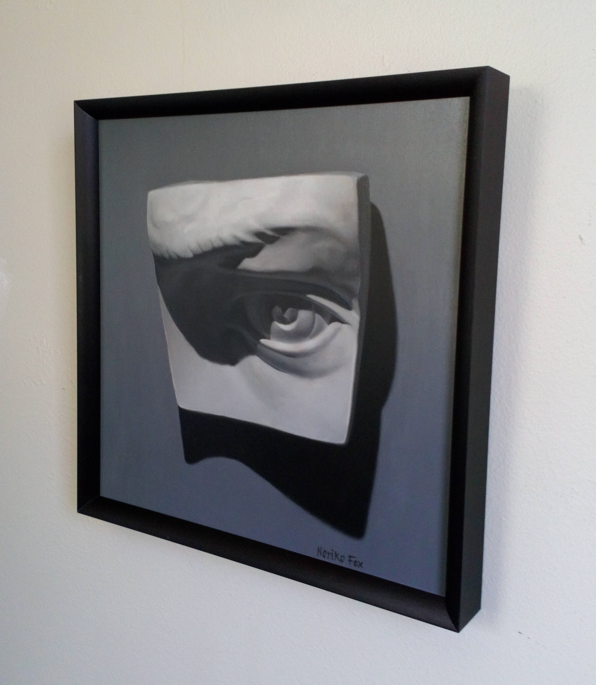 Michelangelo Sculpture King David Eye Monochrome Original Oil Painting ...