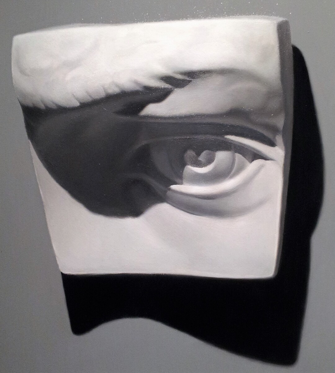 Michelangelo Sculpture King David Eye Monochrome Original Oil Painting ...