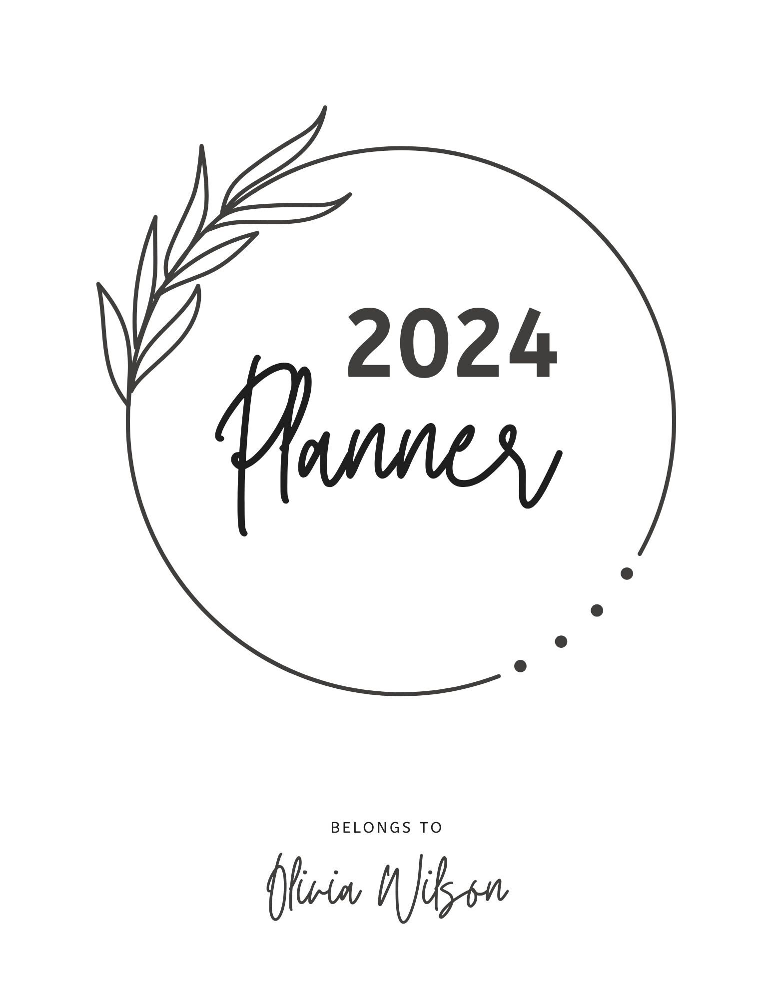 2024 Weekly/monthly Printable Planner |INSTANT DOWNLOAD - Etsy