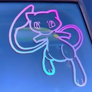 Holographic Mew Decal - Etsy