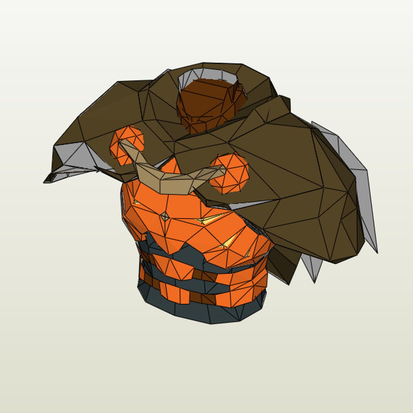 Monster Hunter 4U Mosgharl Male Blademaster Armor Papercraft Files for ...