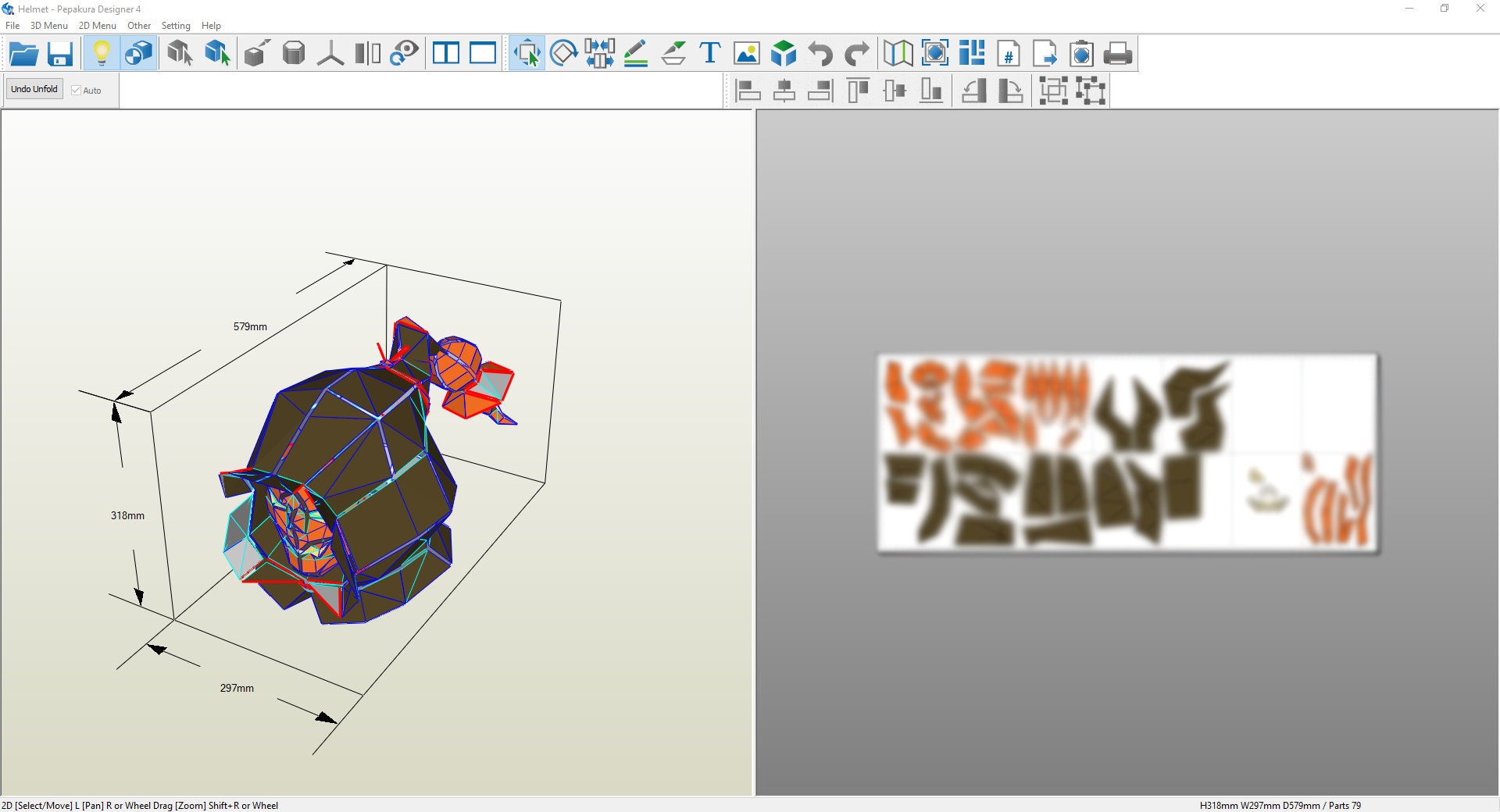 Monster Hunter 4U Mosgharl Male Blademaster Armor Papercraft Files for ...