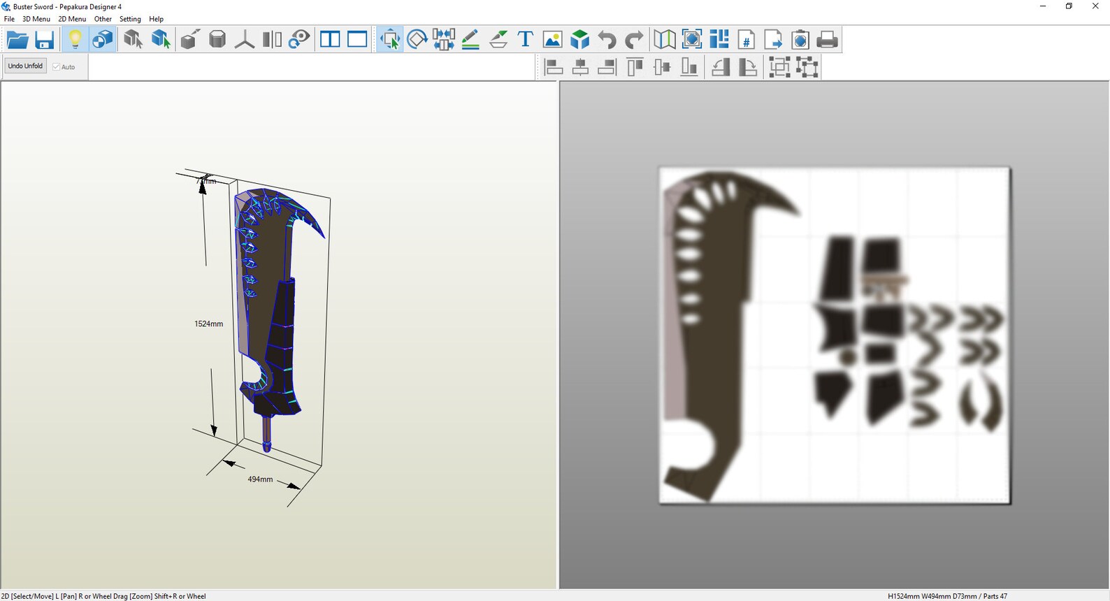 Monster Hunter 4U / GU Buster Sword Great Sword Papercraft Files for ...