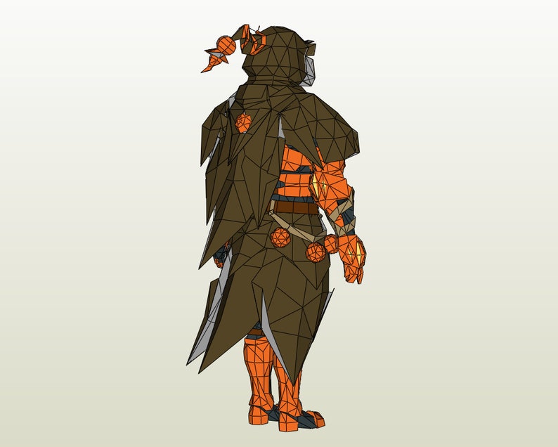 Monster Hunter 4U Mosgharl Male Blademaster Armor Papercraft Files for ...