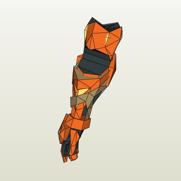 Monster Hunter 4U Mosgharl Male Blademaster Armor Papercraft Files for ...