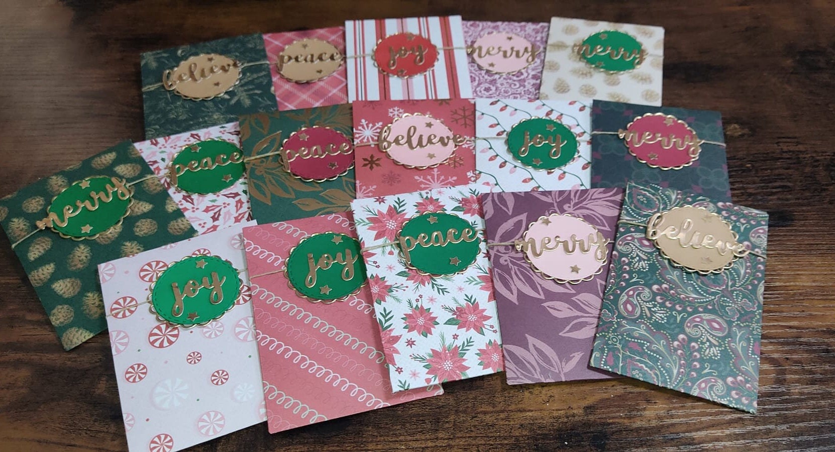 Set of 8 Christmas Envelopes, Money Envelopes, Christmas Envelopes ...