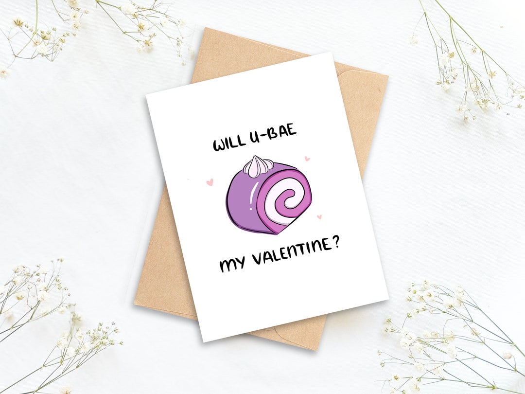 Will U-bae My Valentine Greeting Card | Valentines Day Greeting Card ...